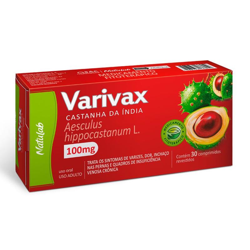 Varivax 100mg - 30 Comprimidos - NATULAB - Medicamentos - Magazine Luiza