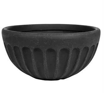Vaso Bacia Cuia Fibrocimento Planta Grande Grafite Duncan - TS Brasil ...