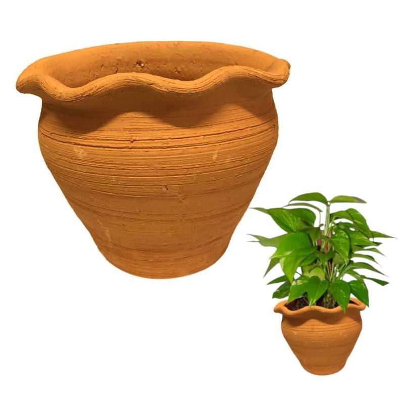 Vaso de Barro Rustico 12 Cm Artesanal Mandiali - Vasos para plantas ...