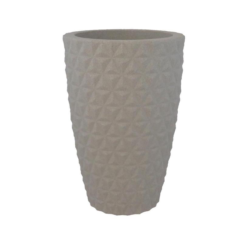 Vaso De Planta Coluna Redonda 3D 36X24X49 Cimento - Elo_Decoracao ...
