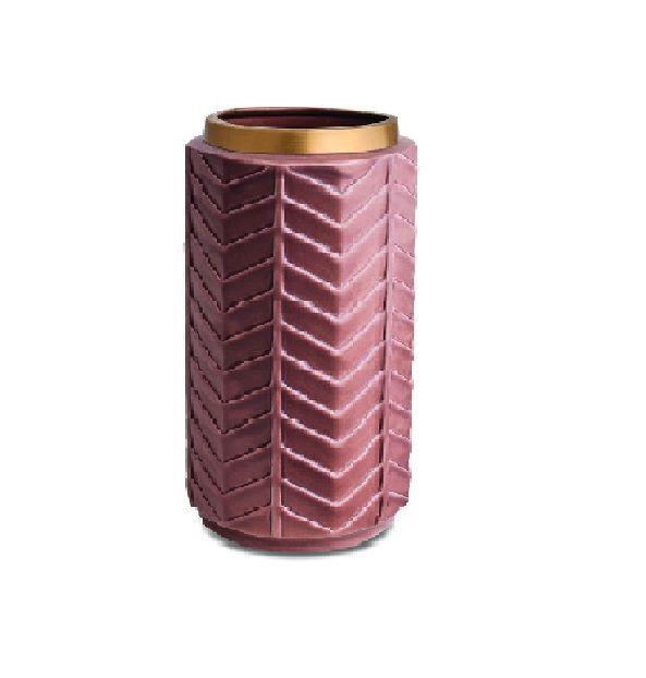 Vaso Decorativo em Cerâmica Marsala e Dourado - Mart - Vasos para ...
