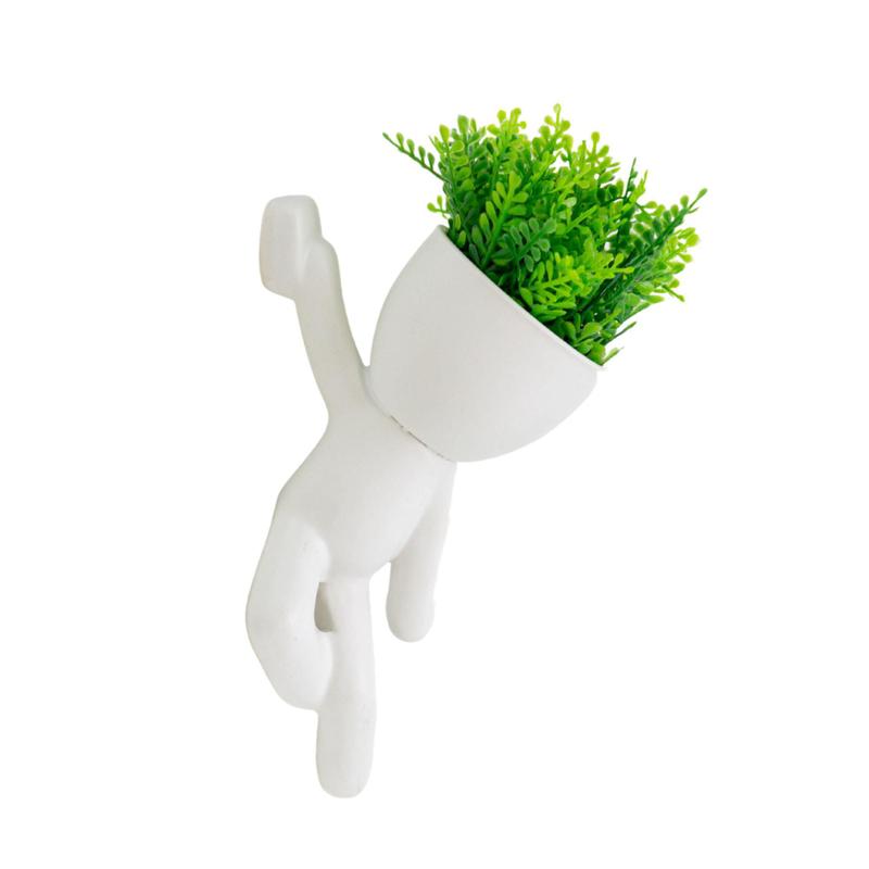 Vaso Enfeite De Parede Bob Robert Deitado Com Planta Verde - Amigold ...