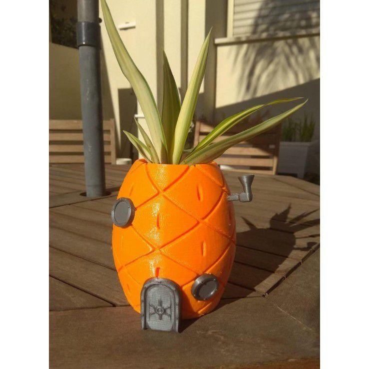 Vaso p/ Plantas Bob esponja e Lula Molusco - Suculentas - Porta-Treco ...