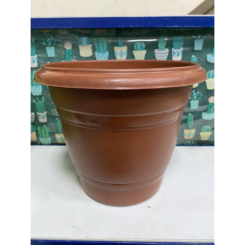 Vaso plástico redondo - altura:23 boca:25 fundo:16 - Rischiotto - Vasos ...