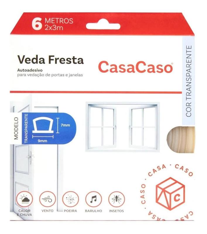Veda Fresta Borracha Vedação Janela Porta Modelo Universal Transparente ...
