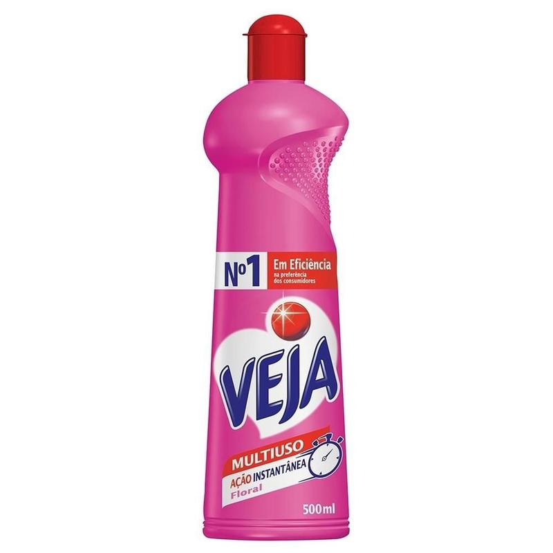Veja Multi Uso Floral 500ml - Embalagem com 24 Unidades - Limpador ...