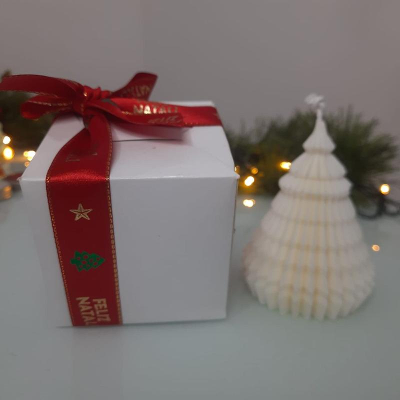 Vela Aromática Árvore de Natal 3D Minimalista Pequena 60g - Likare Home ...
