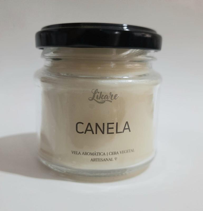 Vela Aromática Vegetal Perfumada Canela 140g no Pote Likare - Likare ...