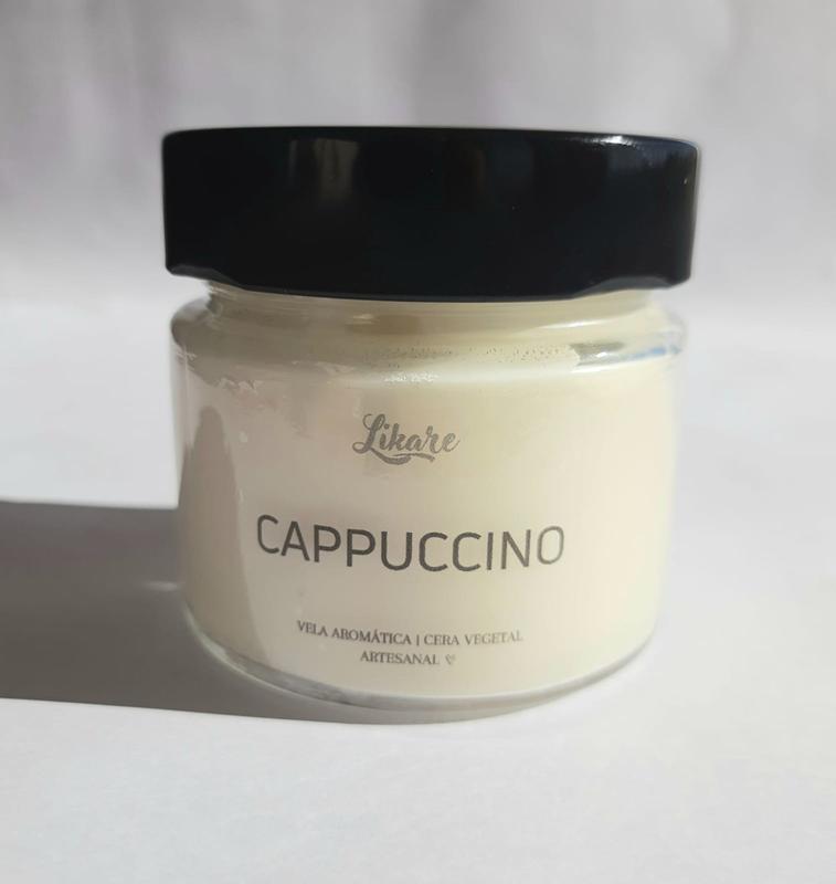 Vela Aromática Vegetal Perfumada Cappuccino 190g Pote Likare - Likare ...