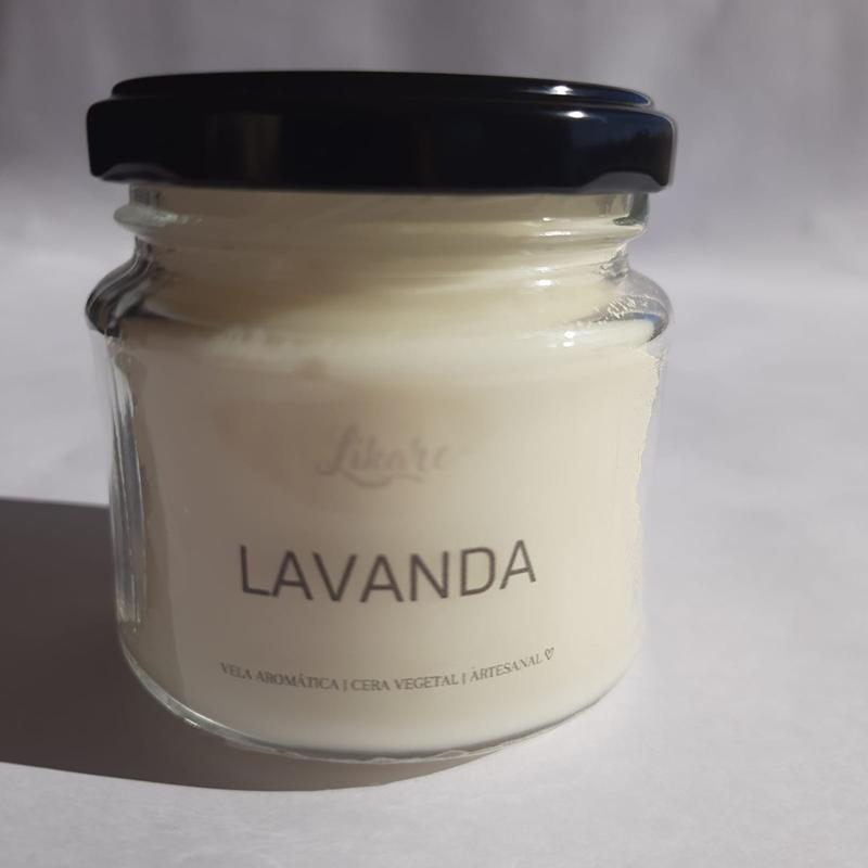 Vela Aromática Vegetal Perfumada Lavanda 140g no Pote Likare - Likare ...