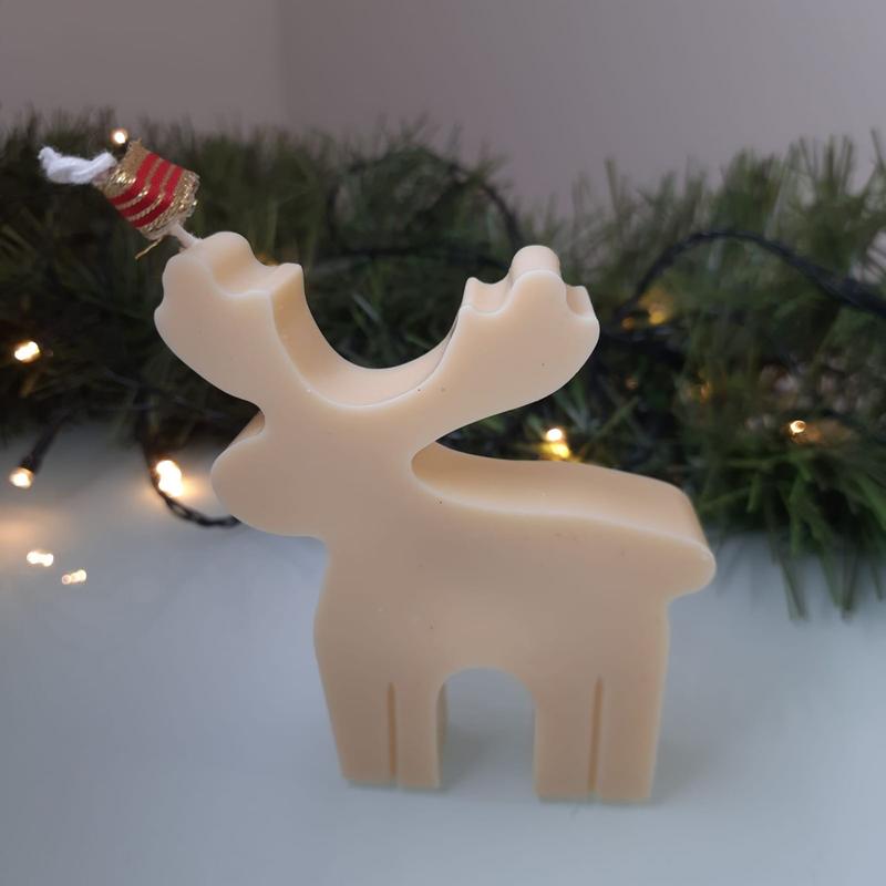 Vela Aromática Vegetal Rena de Natal Embalado Presente 60g - Likare ...