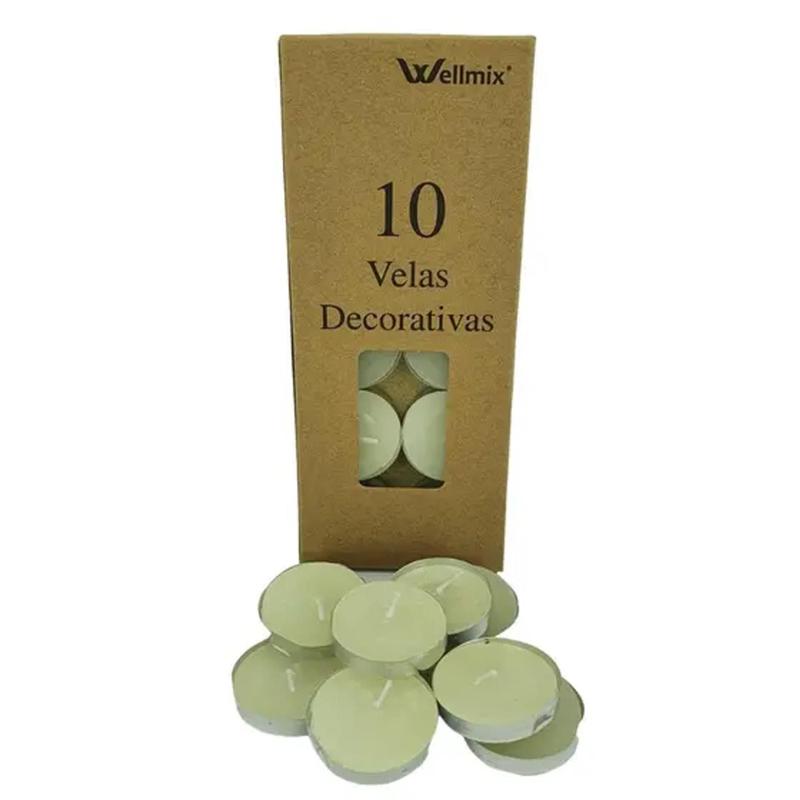 Velas decorativas com 10 unidades para rechaud. - Wellmix - Vela ...
