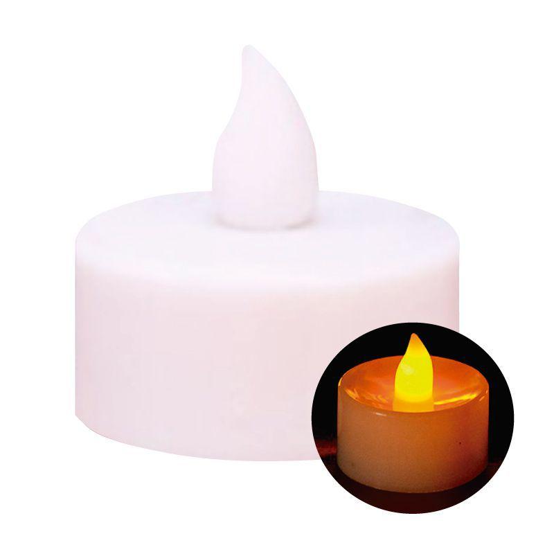Velas Decorativas Led Amarelo Baterias Inclusas Kit 24 Un - Led ...