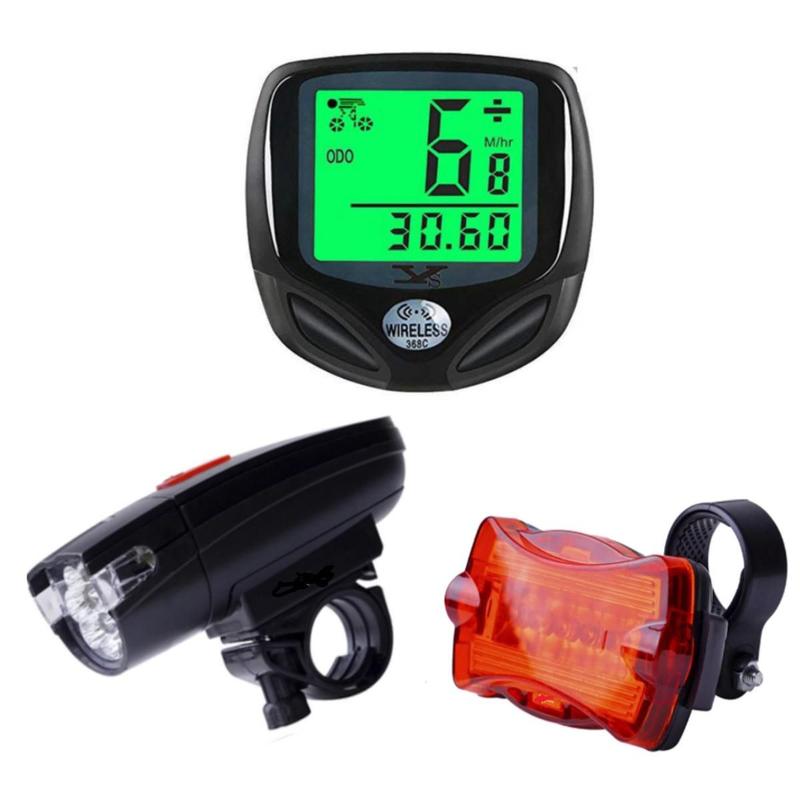 Velocímetro E Odômetro Sem Fio + Led Traseiro Lua Tek LK 003 - Kit Bike - Velocímetro de Carro ...