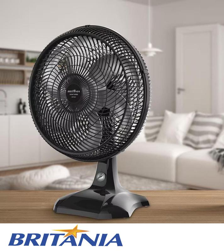 Ventilador De Mesa 40cm Turbo Maxx Force - 06 pás - 110/127V - Britânia ...