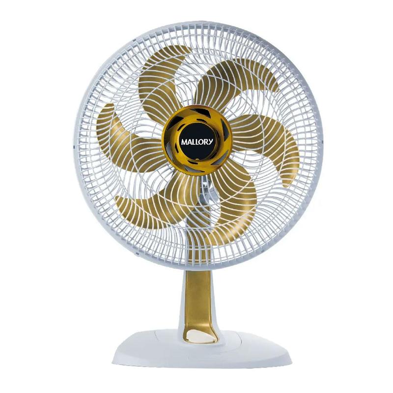 Ventilador De Mesa Mallory TS40+ 126W Branco/Dourado 220V - Ventilador ...