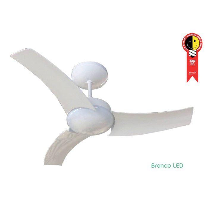 Ventilador de Teto Branco Wave 3 Pas Led 12W 4000K Aliseu - Aliseu ...