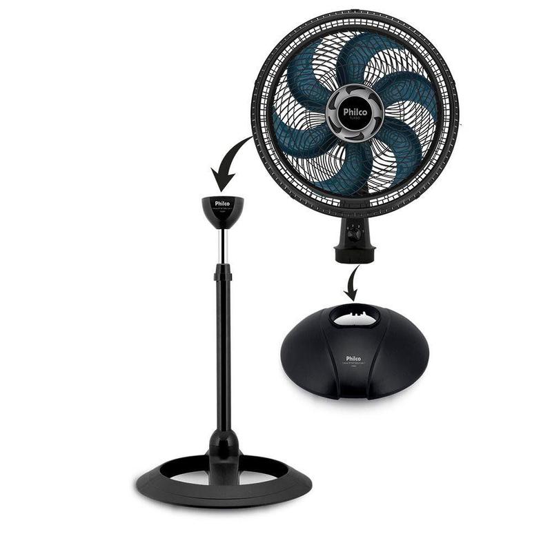 Ventilador Philco Coluna PVT40AZ 2 em 1 Turbo 127v Preto - Ventilador ...