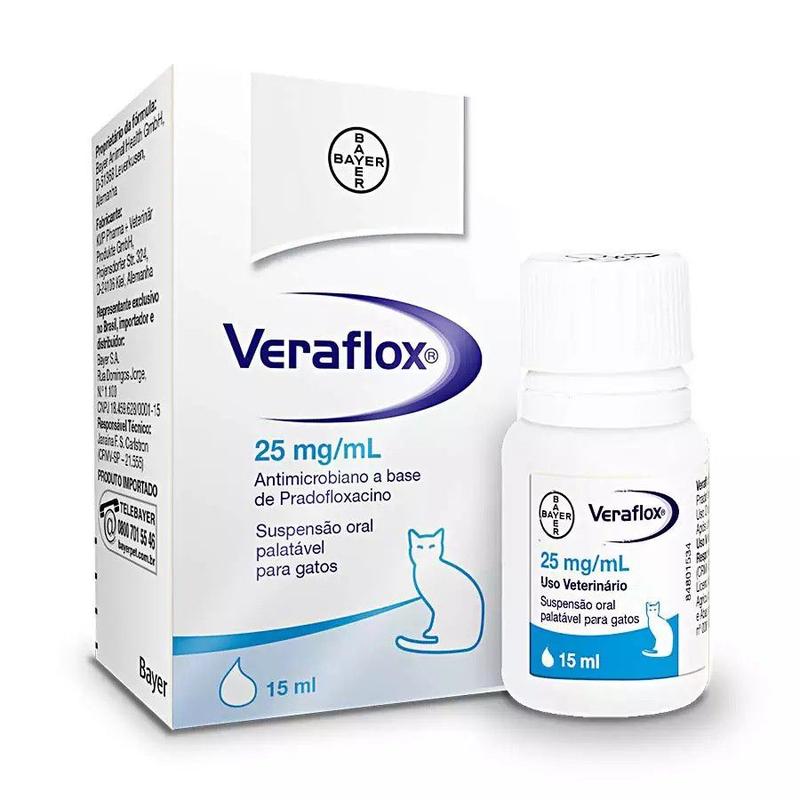 Veraflox Antimicrobiano Suspensão Oral 15ml - Bayer - Medicamentos ...