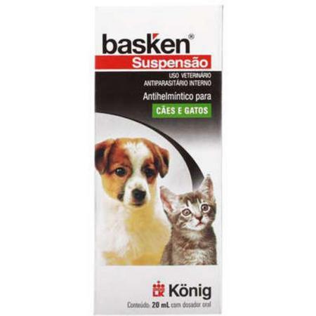 Vermifugo Basken Suspensão 20ml - KONIG - Vermífugo - Magazine Luiza