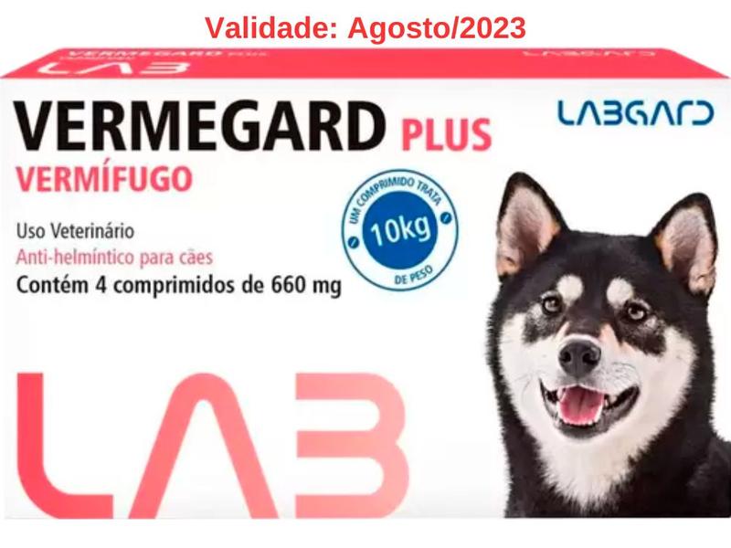 Vermífugo Vermegard Plus Cães 4 Comprimidos - Labgard - Pearson ...