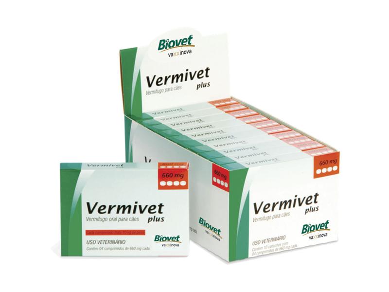 vermivet plus 660mg biovet - combo com 10 caixas - Vermífugo - Magazine ...