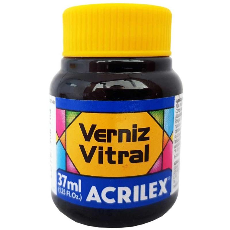 Verniz Vitral 37ml 502 Azul Cobalto Acrilex - Verniz Vitral - Magazine ...