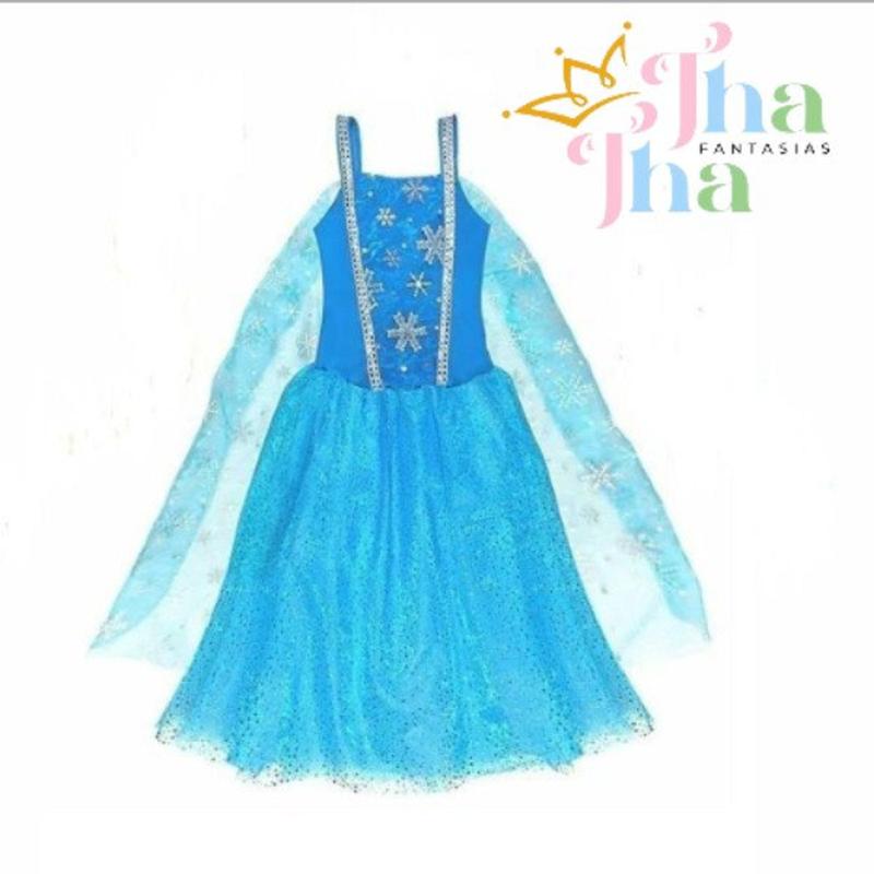 Vestido Fantasia Frozen Elsa Infantil Com Capa - . - Fantasias para ...