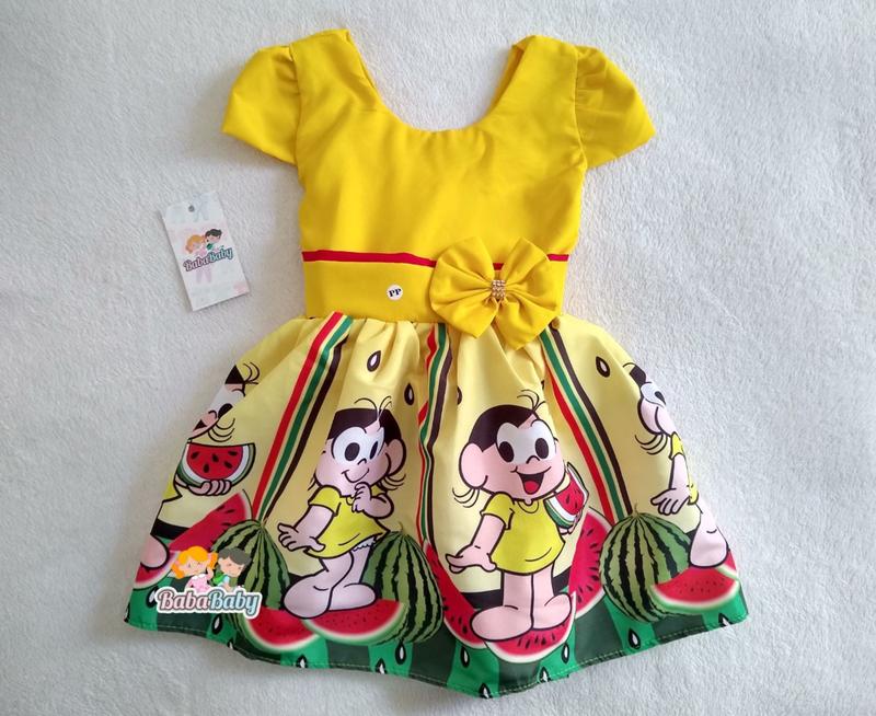 Vestido Infantil Magal i Temático - Baba Baby Moda Infantil - Vestido ...