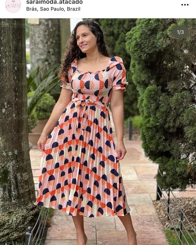 Vestido lili - Taty roupas evangélica - Vestido Feminino - Magazine Luiza