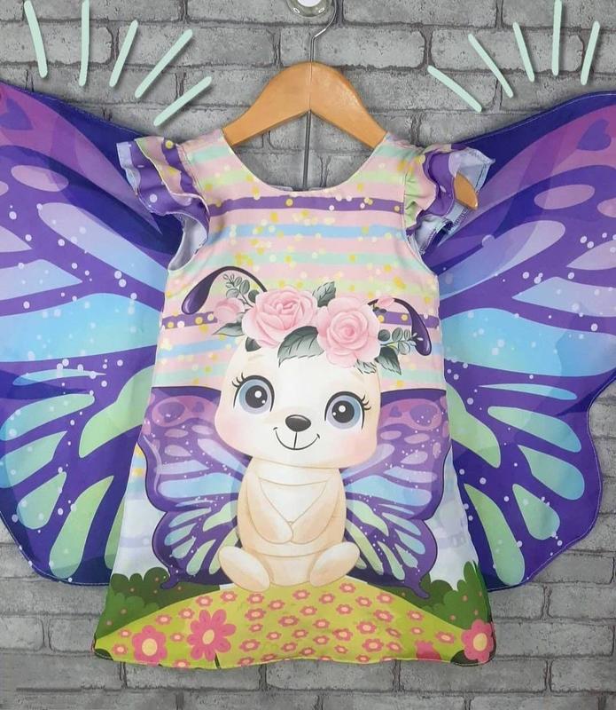 Vestido luxo borboleta com asas 3d - roupa infantil menina - Alice que ...