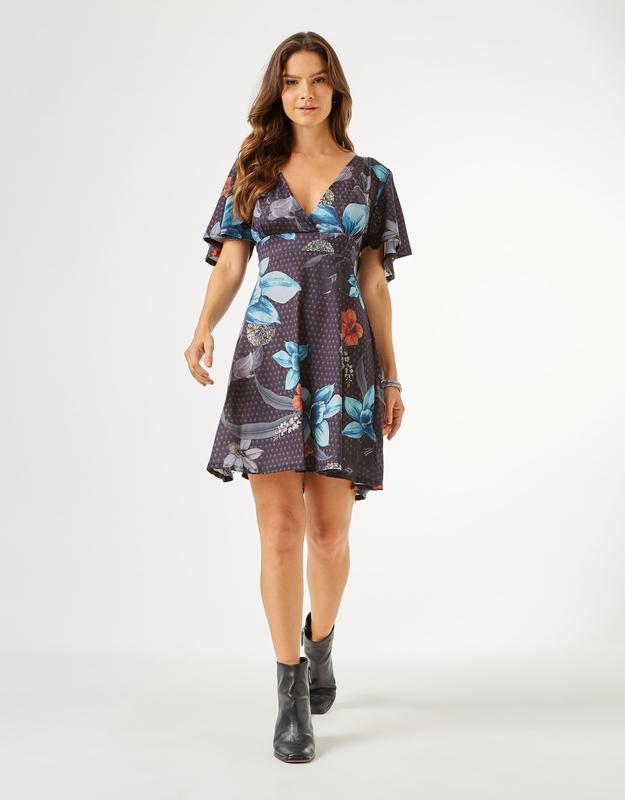 Vestido Zinzane Feminino Sharon Curto M - PRETO - Vestido Feminino ...