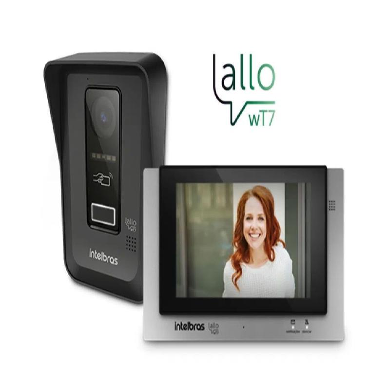 Vídeo Porteiro Intelbras Wi-Fi Allo WT7 Preto - Bivolt - Vídeo Porteiro ...