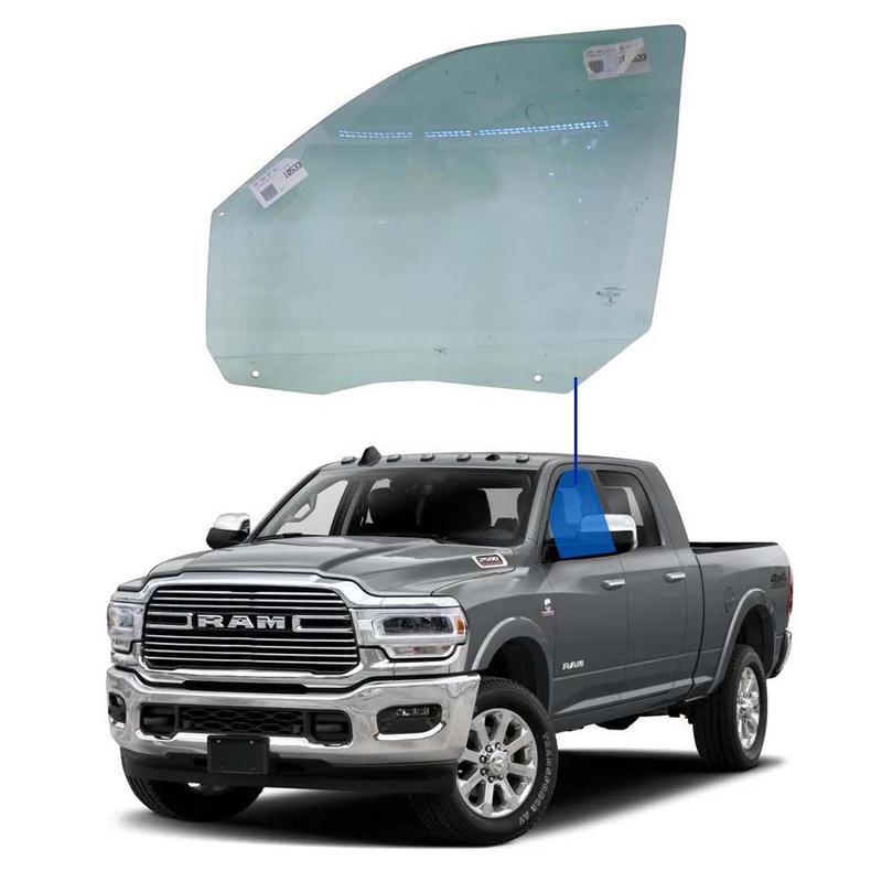 Vidro Porta Dianteira Esquerda Dodge Ram 2019 a 2021 Importadora - Kit ...