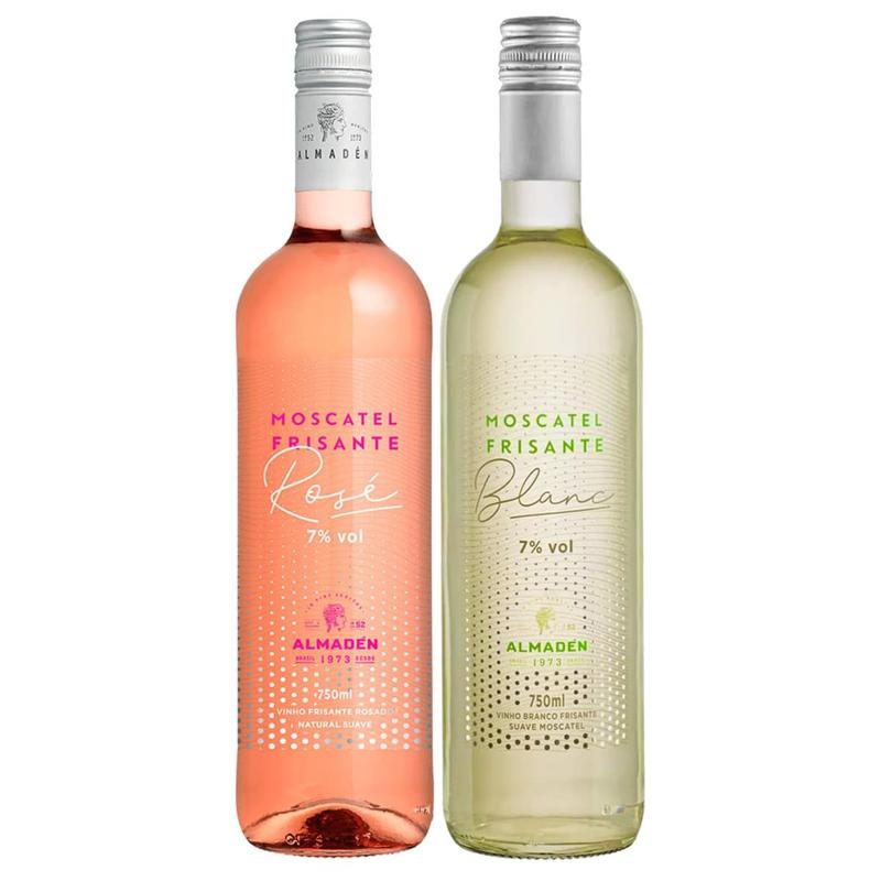 Vinho Almadén Frisante Moscatel Suave Kit Branco Rosé 750ml - Vinho ...