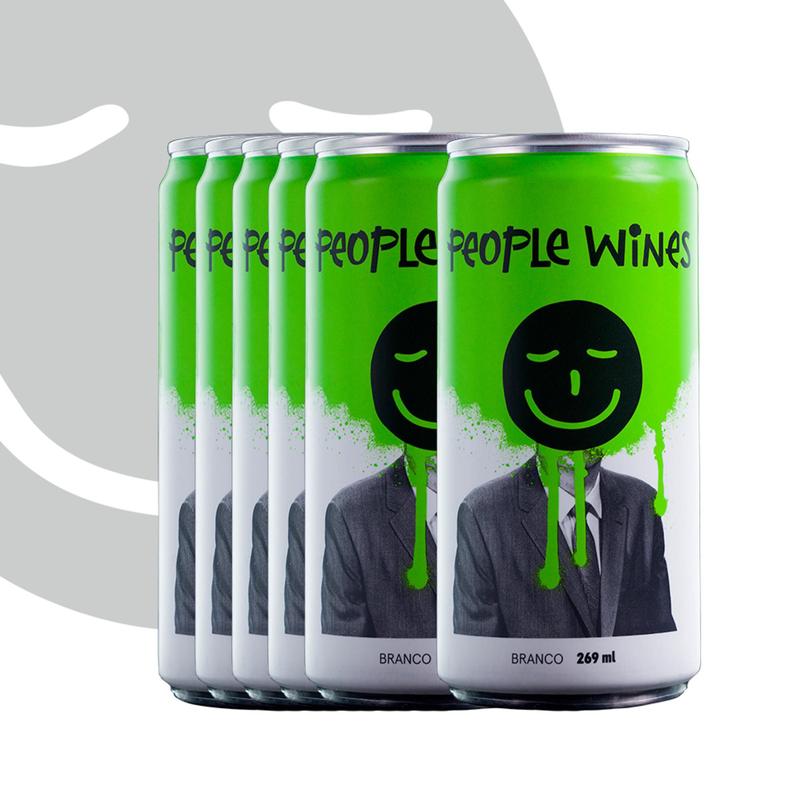 Vinho Branco Seco Fino - Pack 6UN - Lata 269ml - People Wines - Vinho - Magazine Luiza