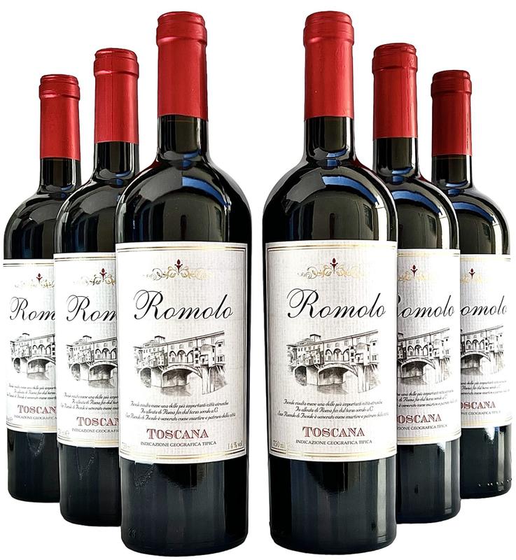 Vinho Romolo Rosso Toscana Igt Kit Com 6 Garrafas Oferta - Vinho ...