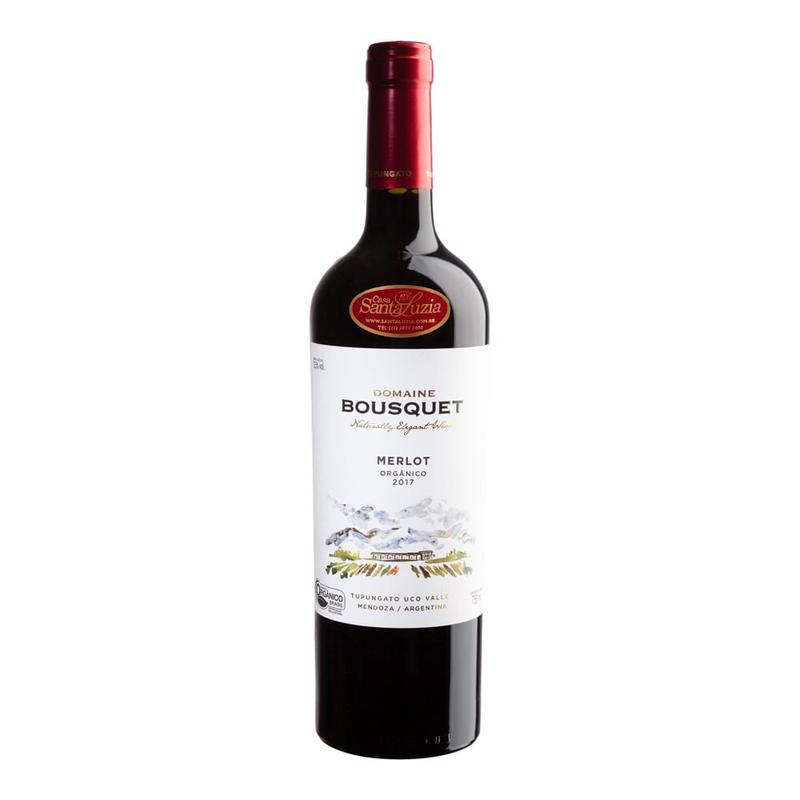 Vinho Tinto Orgânico Domaine Bousquet Premium Merlot 750ml - Vinho ...