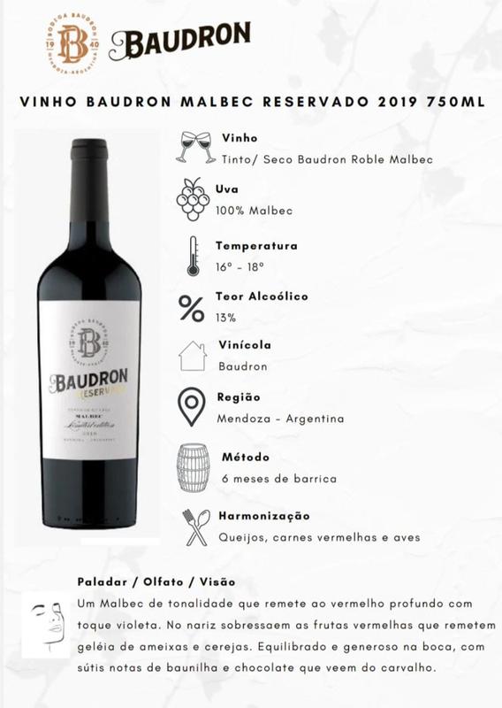 Vinho tinto reservado - Baldron - Vinho - Magazine Luiza
