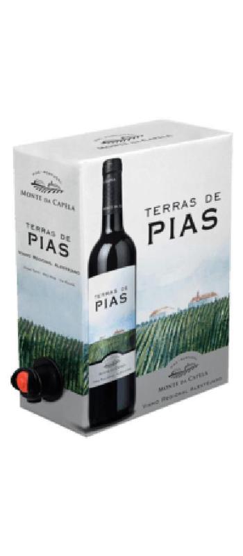 Vinho Tinto Seco Terras De Pias Bib Bag In Box 3L Portugal - Monte Da ...