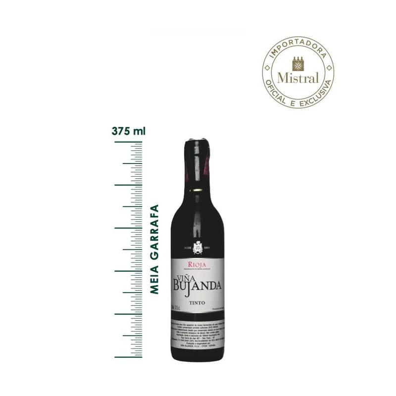 Vinho Viña Bujanda tinto 2021 (Viña Bujanda) - meia gfa. 375ml - Vinho ...