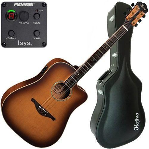 Violão Folk Eletroacústico Aço Eq Fishman Case Hmp350 Hofma - Violão ...