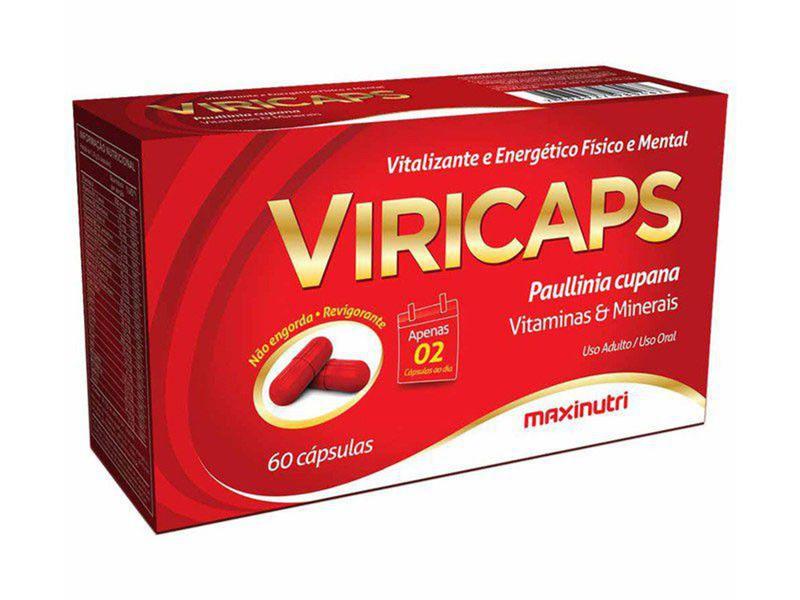 Viricaps Vitamina 60 Cápsulas - Maxinutri - Vitaminas A-Z - Magazine Luiza