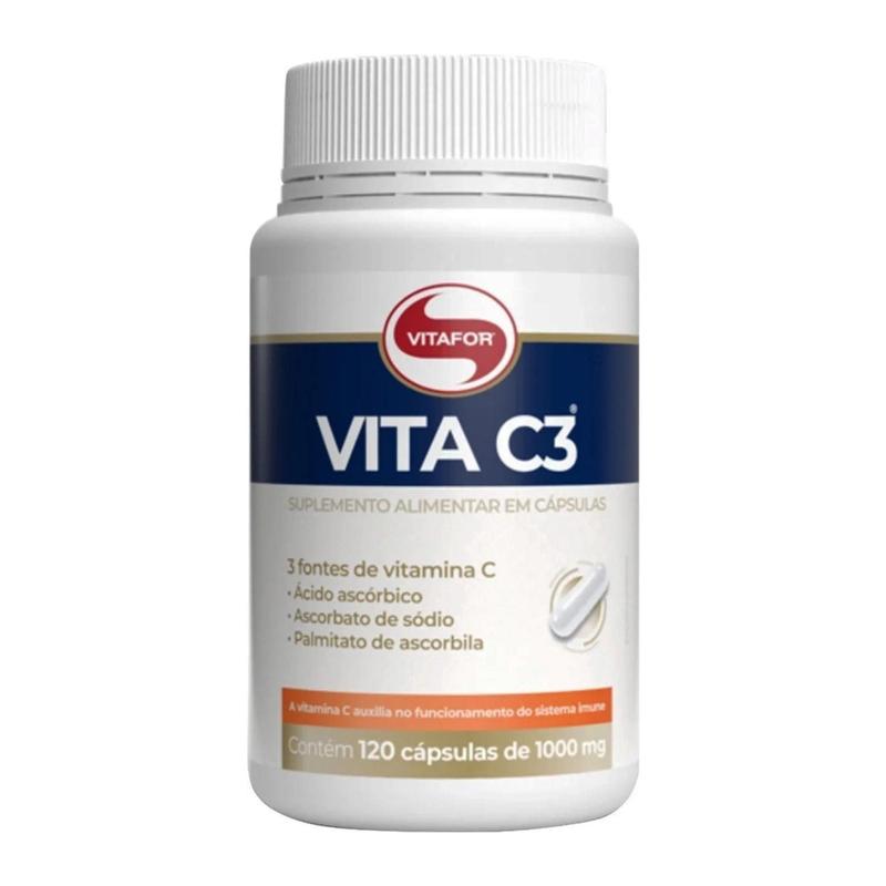 Vita C3 120 Cápsulas Vitafor - Vitaminas A-Z - Magazine Luiza