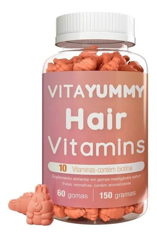 Vita Yummy Hair Vitamina Concentrada Em Goma - 60 Gomas - Nutricosméticos - Magazine Luiza