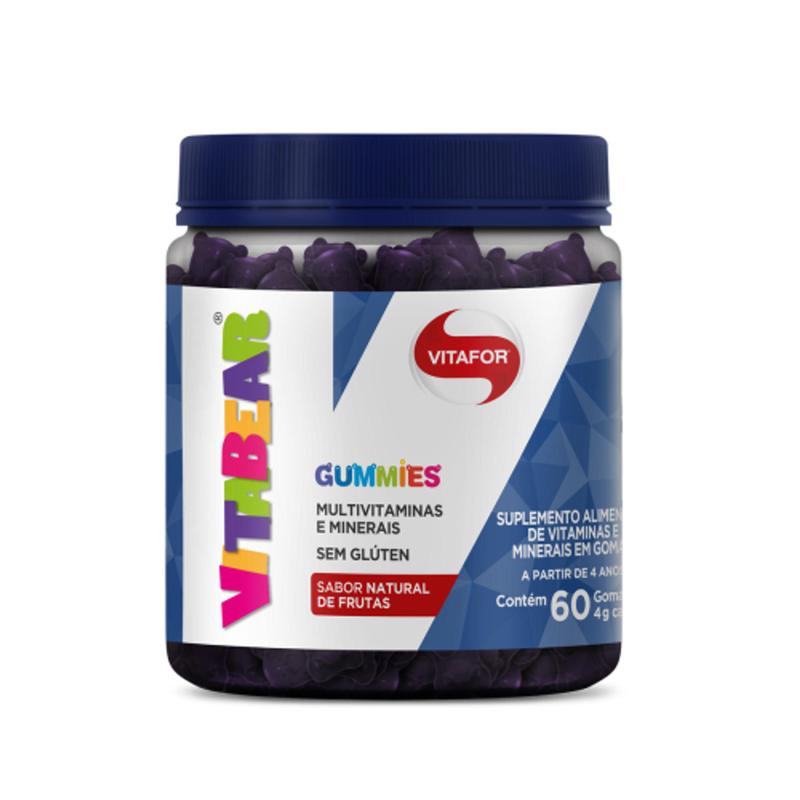 Vitabear gummies - sabor natural de frutas - 60 gomas 4g - vitafor ...