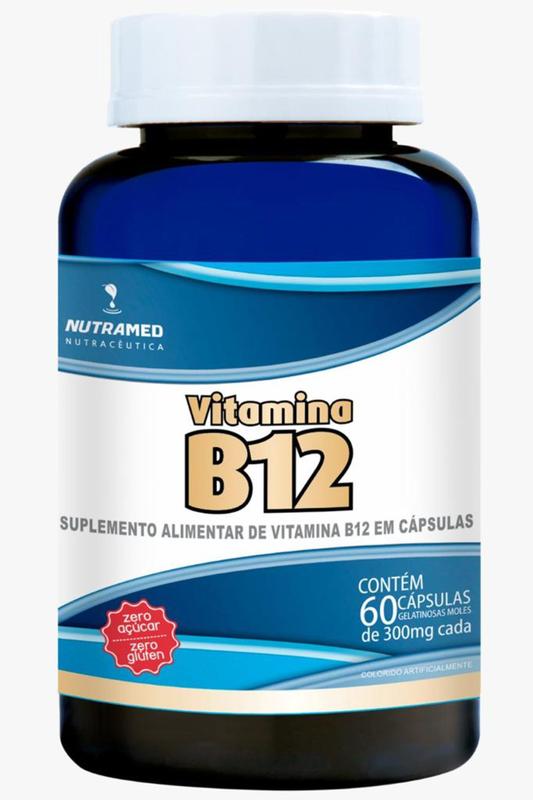 Vitamina B12 - 60 Cápsulas - Nutramed - Vitaminas A-Z - Magazine Luiza