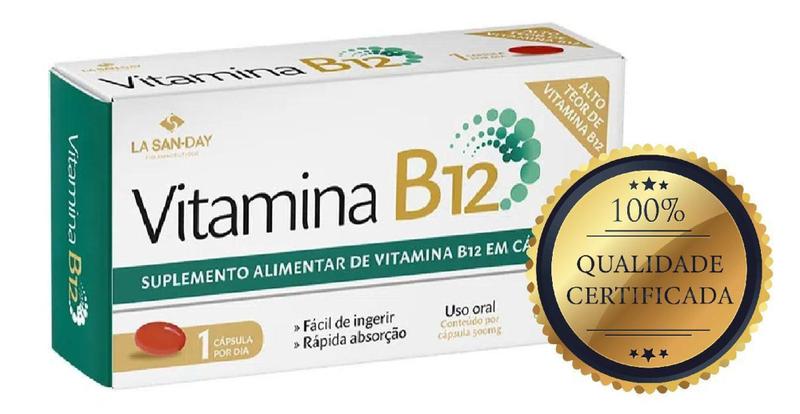 Vitamina B12 Com 30 Cápsulas Softgel - La San Day - Vitaminas A-Z ...