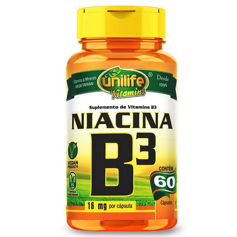 Vitamina b3 60 caps de 500 mg unilife - Vitaminas A-Z - Magazine Luiza