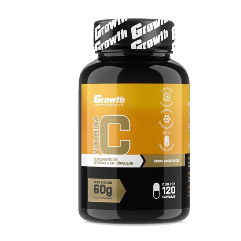 Vitamina C 120 Cápsulas Original Growth - Growth Supplements ...